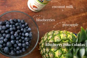 Blueberry Piña Coladas {Mocktail or Cocktail} - Real: The Kitchen and ...
